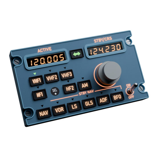 SIM GAUGES Airbus A320 RMP Panel – Flight Simulator Hardware for MSFS ...
