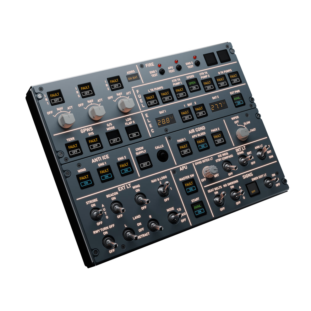 SIM GAUGES Airbus A320 OVH Panel – Flight Simulator Hardware for MSFS ...