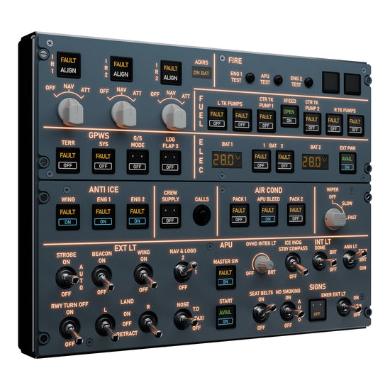 SIM GAUGES Airbus A320 OVH Panel – Flight Simulator Hardware for MSFS ...
