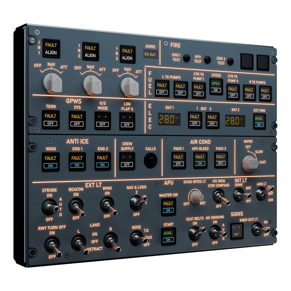 SIM GAUGES Airbus A320 OVH Panel – Flight Simulator Hardware for MSFS ...