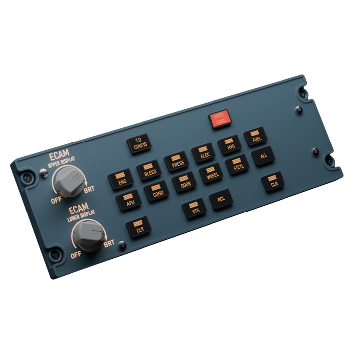 SIM GAUGES Airbus A320 ECAM Panel - Flight Simulator Hardware for MSFS ...