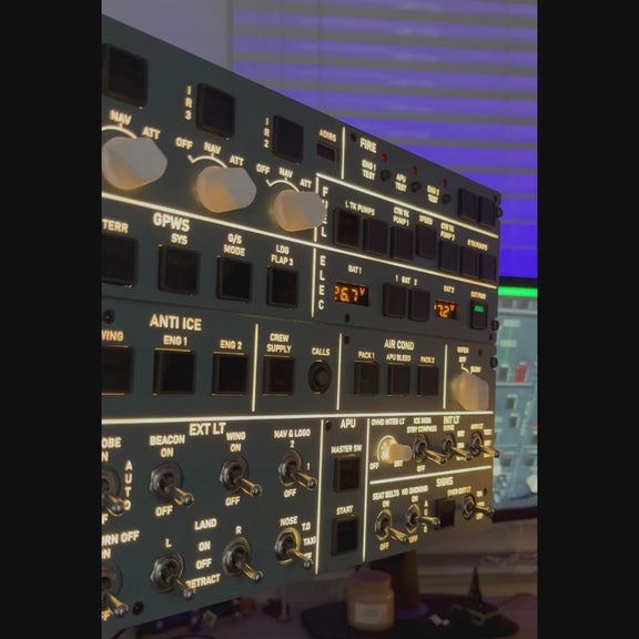 SIM GAUGES Airbus A320 OVH Panel – Flight Simulator Hardware for MSFS ...