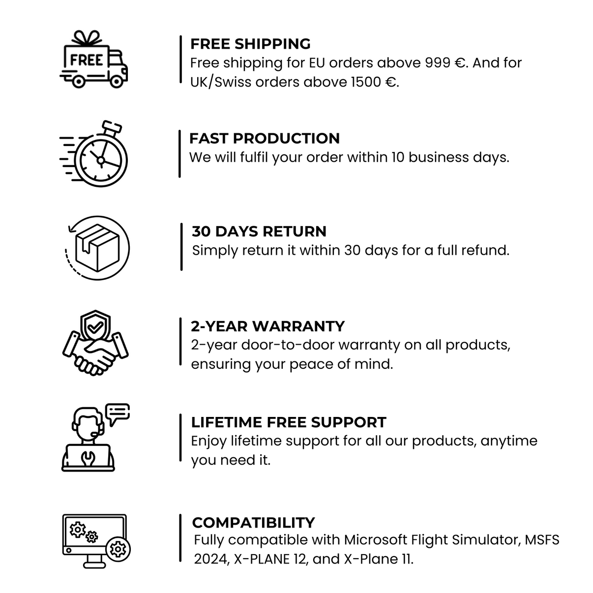 SIM GAUGES Airbus A320 OVH Panel – Flight Simulator Hardware for MSFS ...